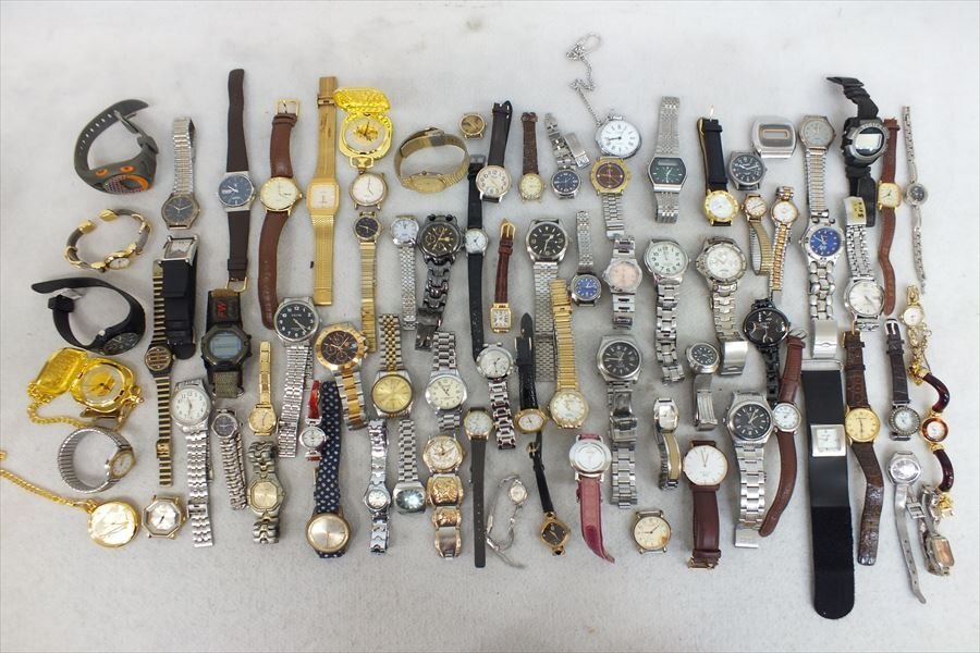 Yahoo!オークション - 【01】腕時計多数まとめて 約80本 約3.4kg メー...