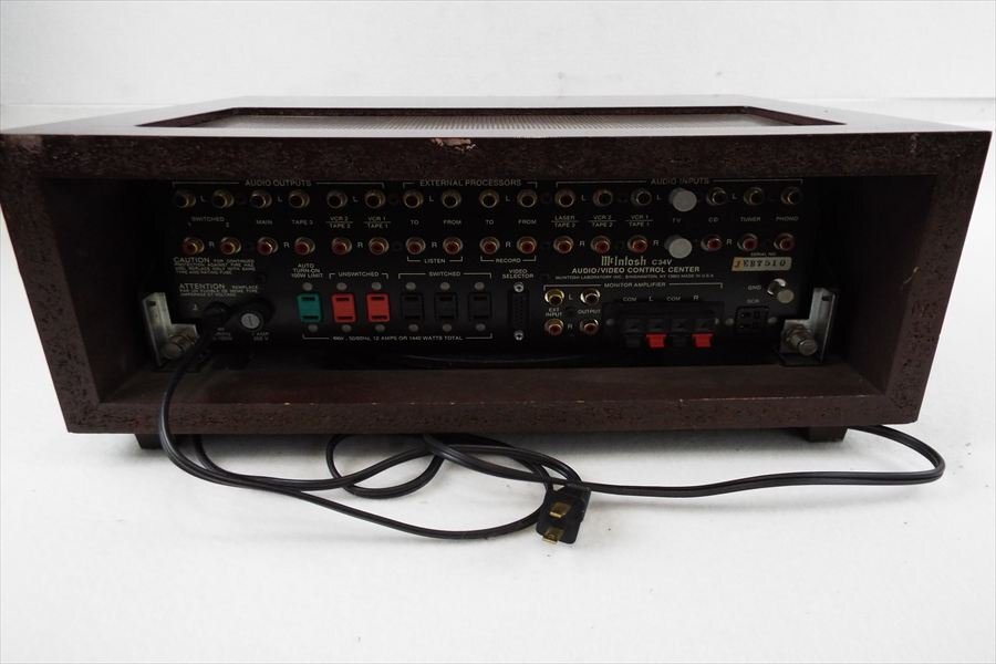 Yahoo!オークション - 【07】McIntosh マッキントッシュ C34V アンプ ...