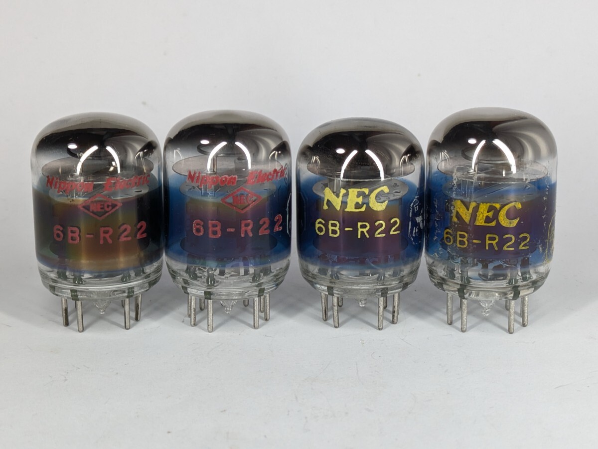 【樂淘letao】日本代購代標第一品牌－NEC 6B-R22 通信用 電電公社マーク 4本 未使用 真空管 21963