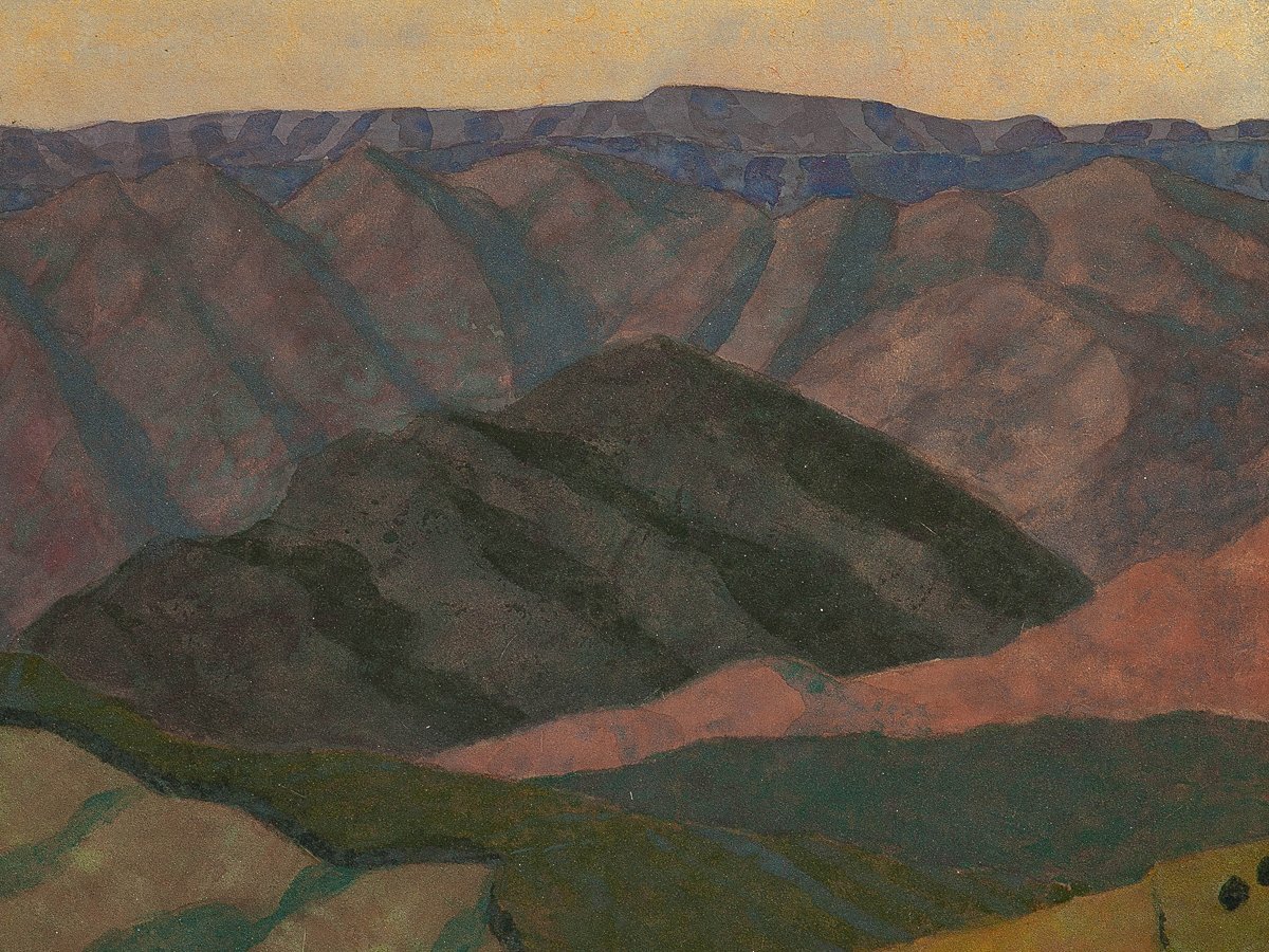 Yahoo!オークション - 【1on1】真作 沢宏靭 風景画 日本画 彩色 8号 額...