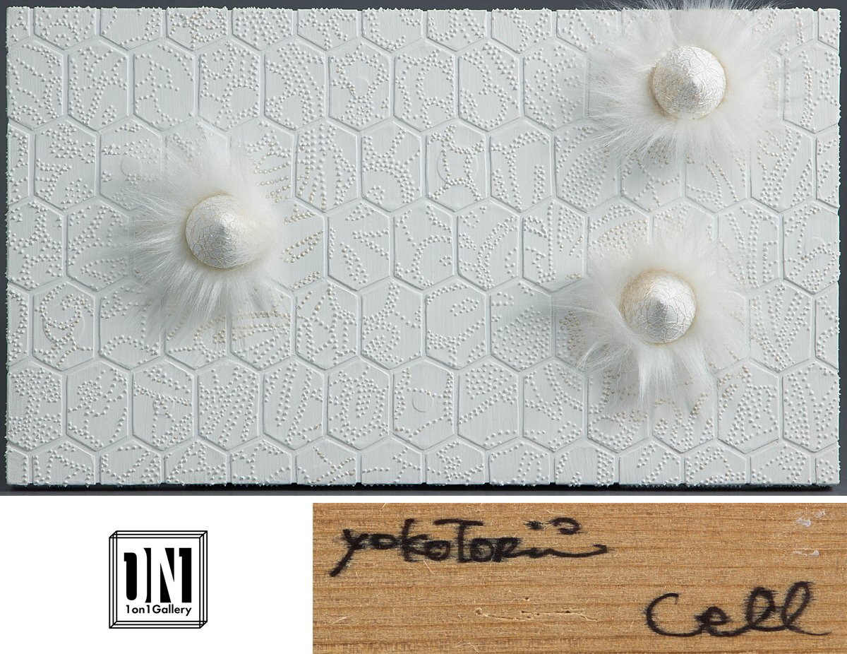 Yahoo!オークション - 【1on1】真作 鳥居葉子 『Cell』 アクリル 石膏 ...