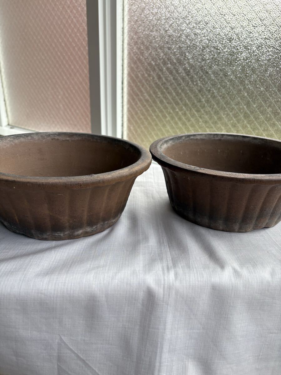 Yahoo!オークション - レトロ 植木鉢 2鉢