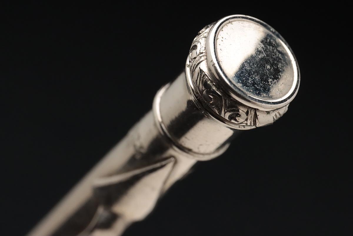 【樂淘letao】日本代購代標第一品牌－JP484 古文具【NEO】シルバーカラー 推進式シャープペンシル NICKEL PLATED 筆記用具 文房古美術