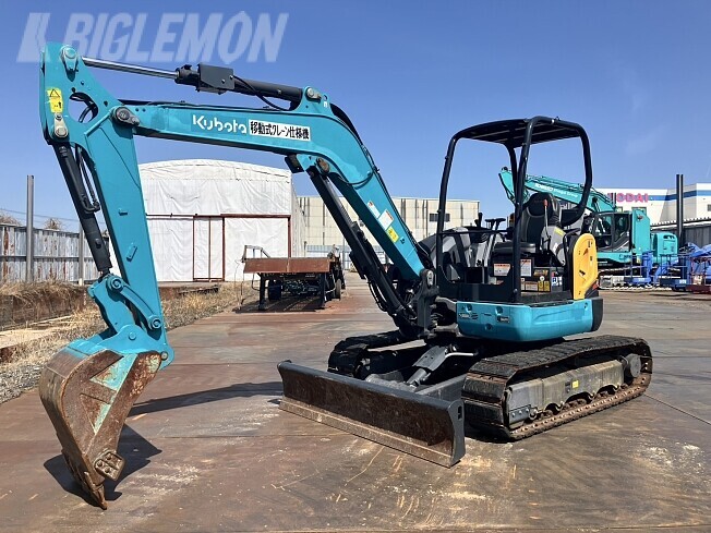 Yahoo!オークション - ミニ油圧ショベル(ミニユンボ) クボタ U-40-6E 2...