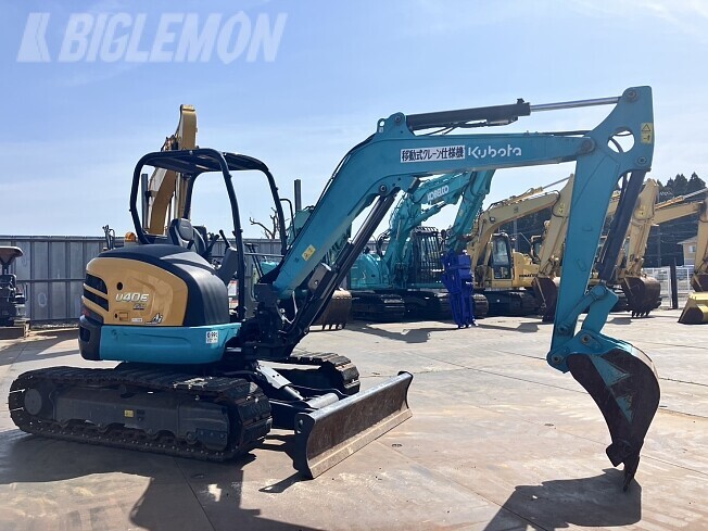 Yahoo!オークション - ミニ油圧ショベル(ミニユンボ) クボタ U-40-6E 2...