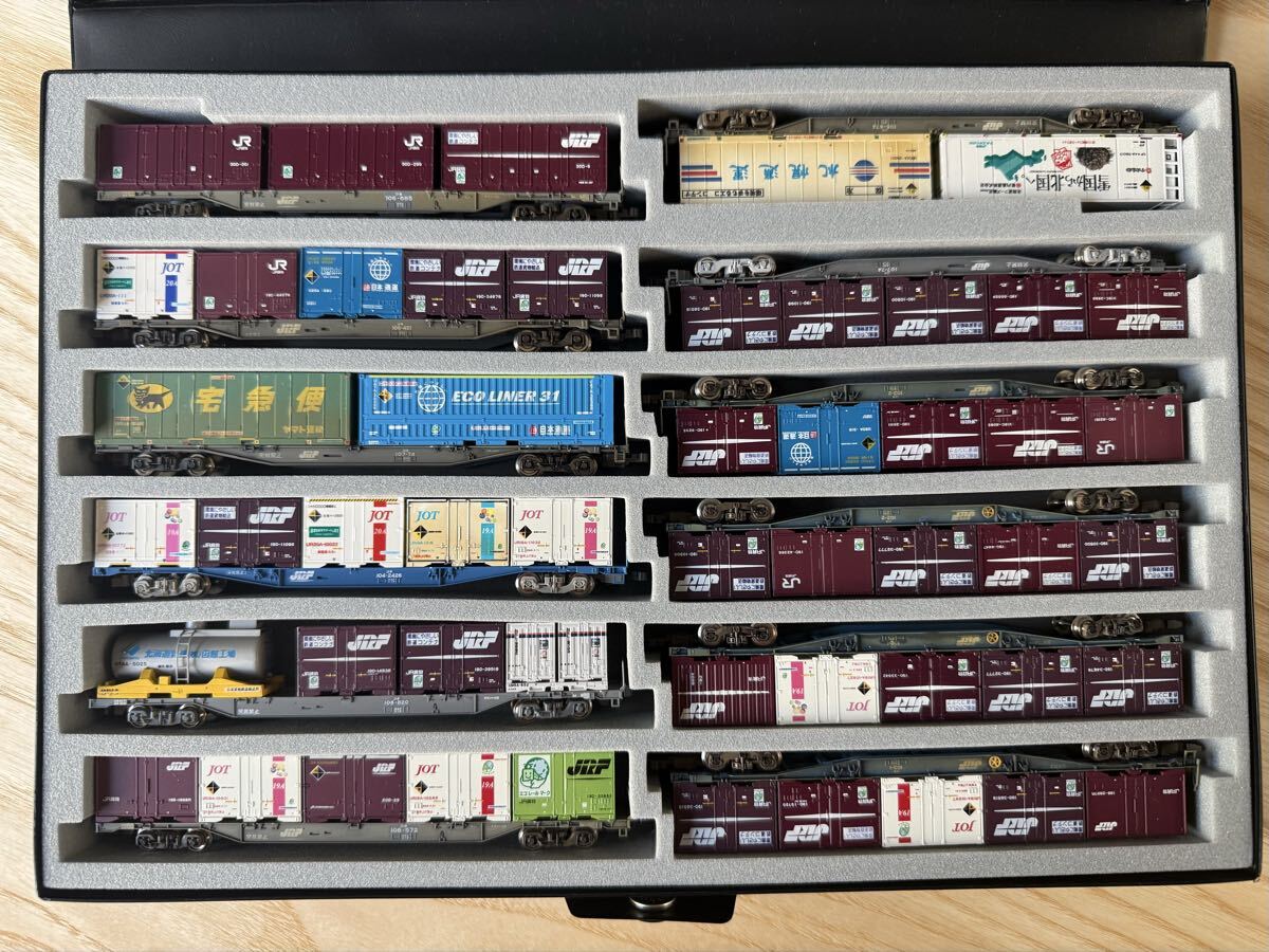 【樂淘letao】日本代購代標第一品牌－TOMIX KATO 貨物 コンテナ列車 【コキ102 103 104 106 107】 40輌まとめて（ウエザリングあり）