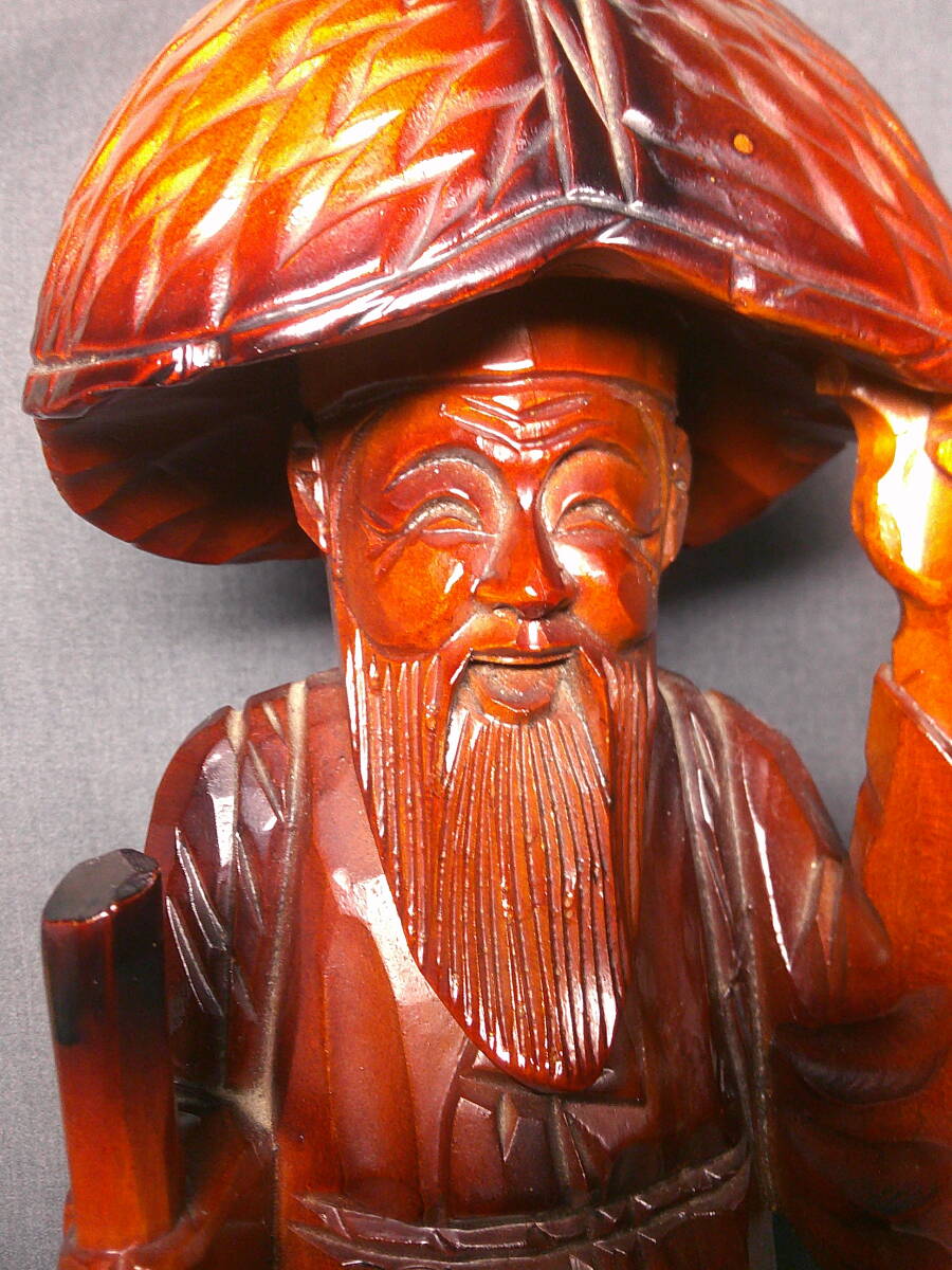 Yahoo!オークション - 木彫り・木食上人(もくじきしょうにん)立像 オ...