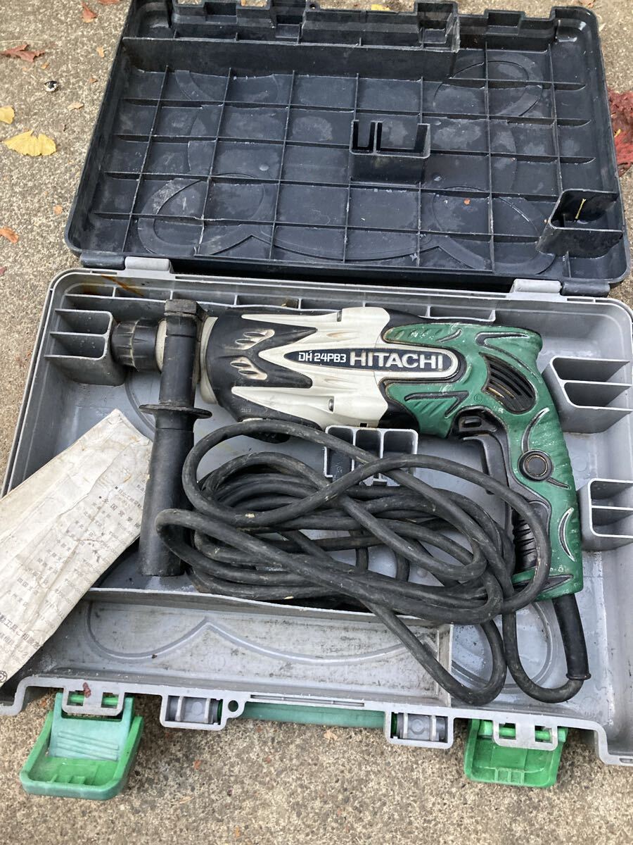 Yahoo!オークション - 【工具】 日立工機 24mm ロータリー ハンマ ドリ...