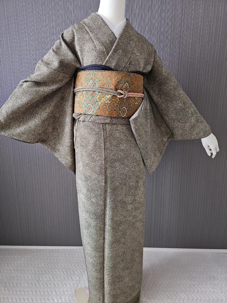 Yahoo!オークション - すずや 293正絹型染め【五嶋敏太郎】江戸小紋 裄...