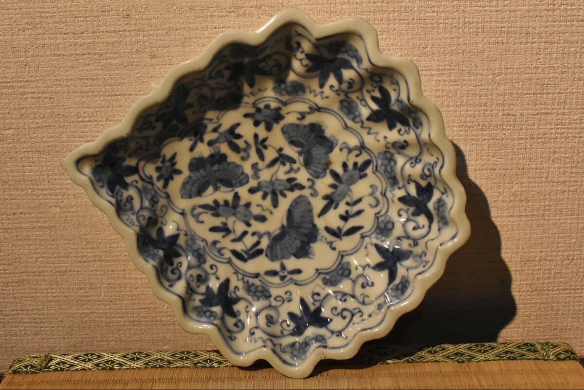 【樂淘letao】日本代購代標第一品牌－【GE】E778【コレクター所蔵品】時代 南京染付皿/中国古玩 中国美術 青花 鉢 器 骨董品 時代品 美術品 古美術品 mv