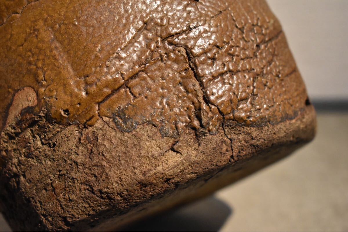 【樂淘letao】日本代購代標第一品牌－【GE】R436【コレクター所蔵品】《大名品》時代 古瀬戸水指/日本美術 瀬戸焼 茶道具 骨董品 時代品 美術品 古美術品