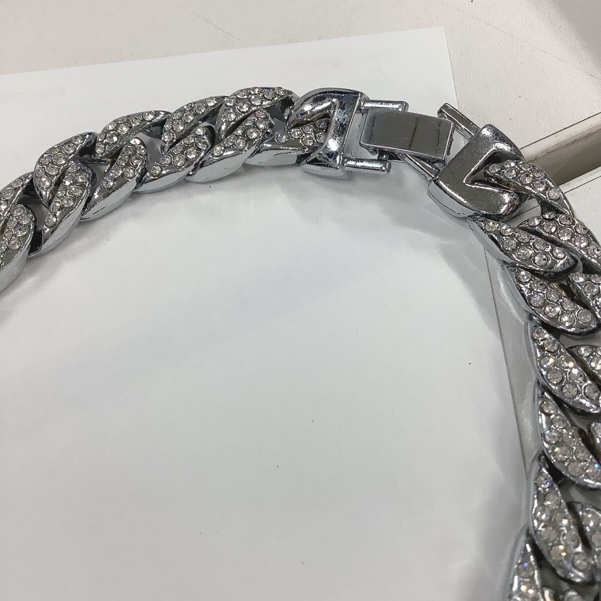 Yahoo!オークション - ユ2107H キラキララインストーン シルバーカラ...