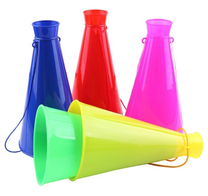 Yahoo!オークション - 【VAPS_1】ミニサイズ メガホン 23cm 《グリーン...