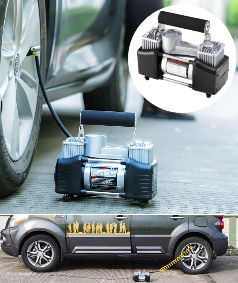 Yahoo!オークション - 【vaps_2】コンパクト エアーコンプレッサー DC1...