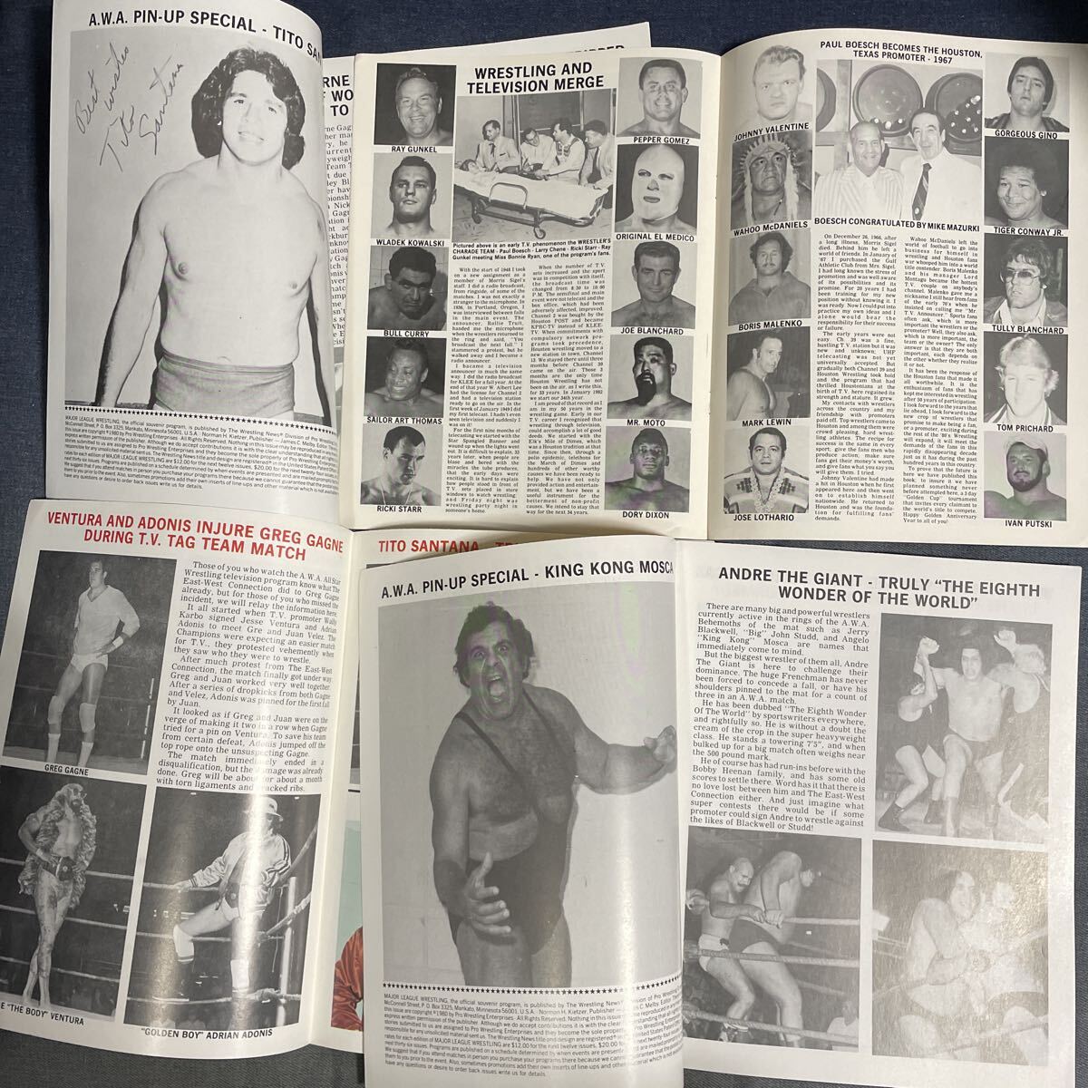 Yahoo!オークション - Major League Wrestling 公式プログラム アメリ...