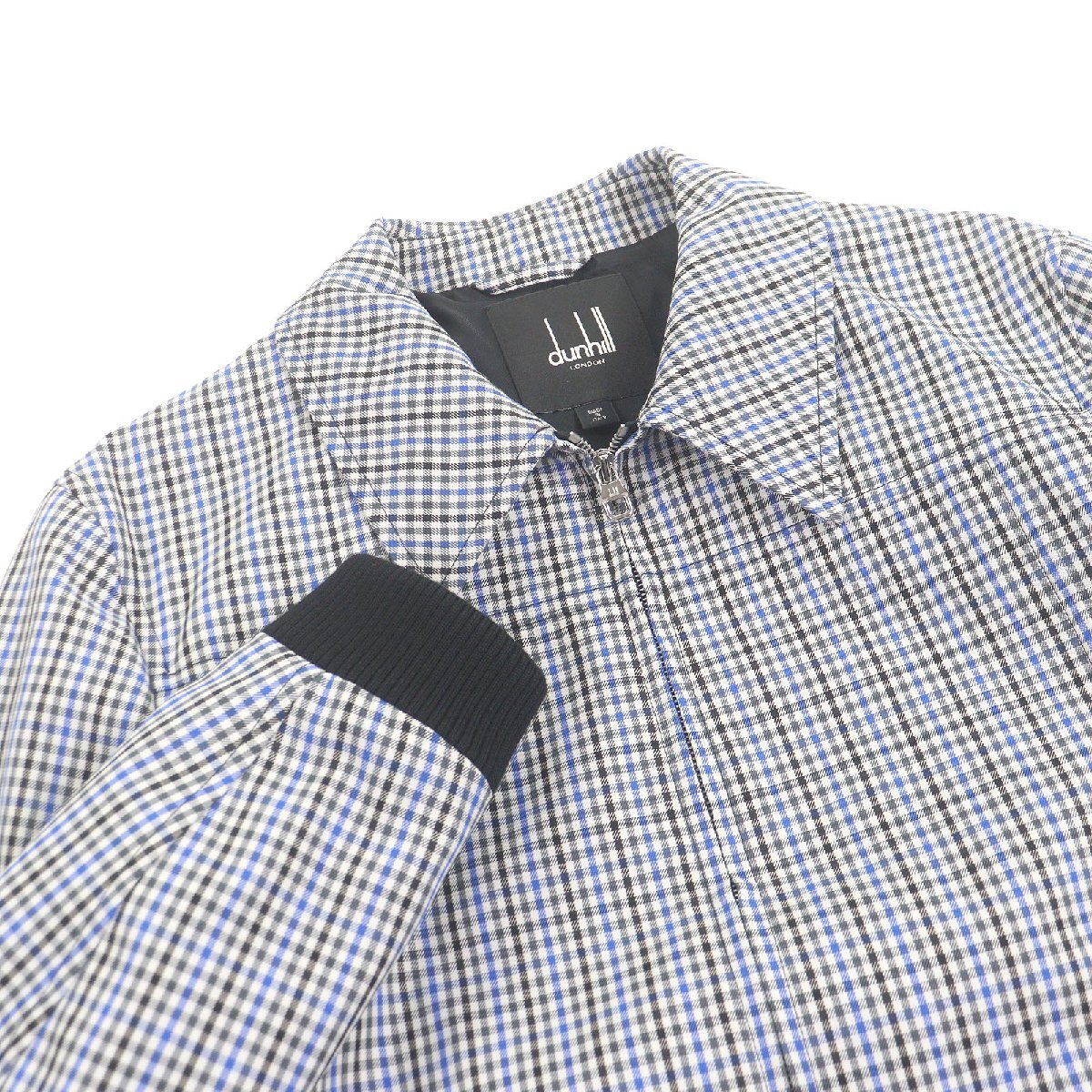 Yahoo!オークション - 極美品 Dunhill ダンヒル チェック柄 ブルゾン ...