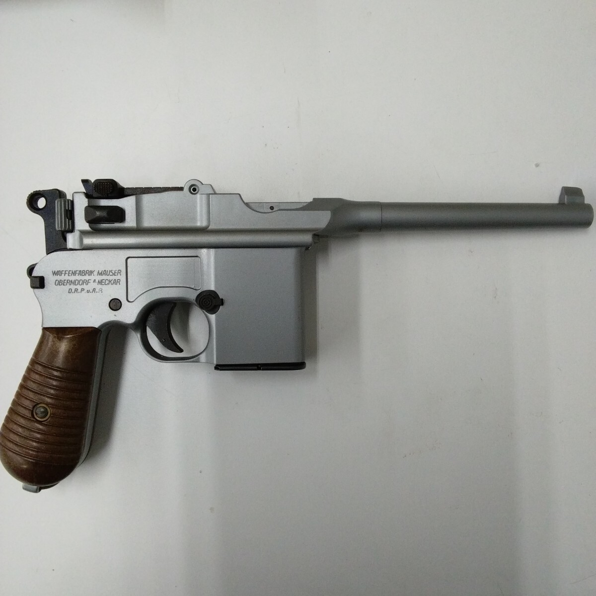 Yahoo!オークション - MFG MARUSHIN モデルガンシルバー MAUSER WAFF...