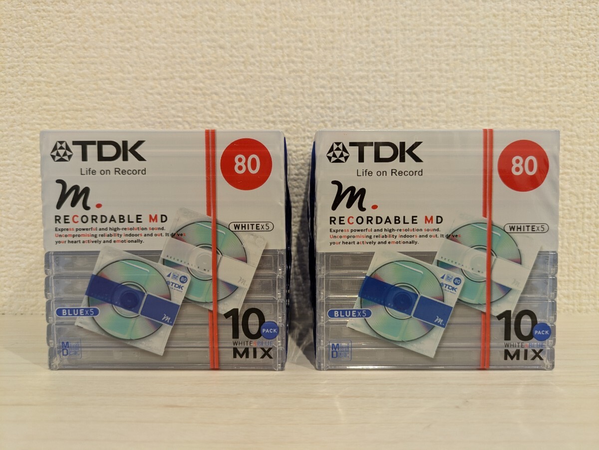 Yahoo!オークション - 【未開封品】TDK MD 録音用 80分 10枚入り2箱 計...