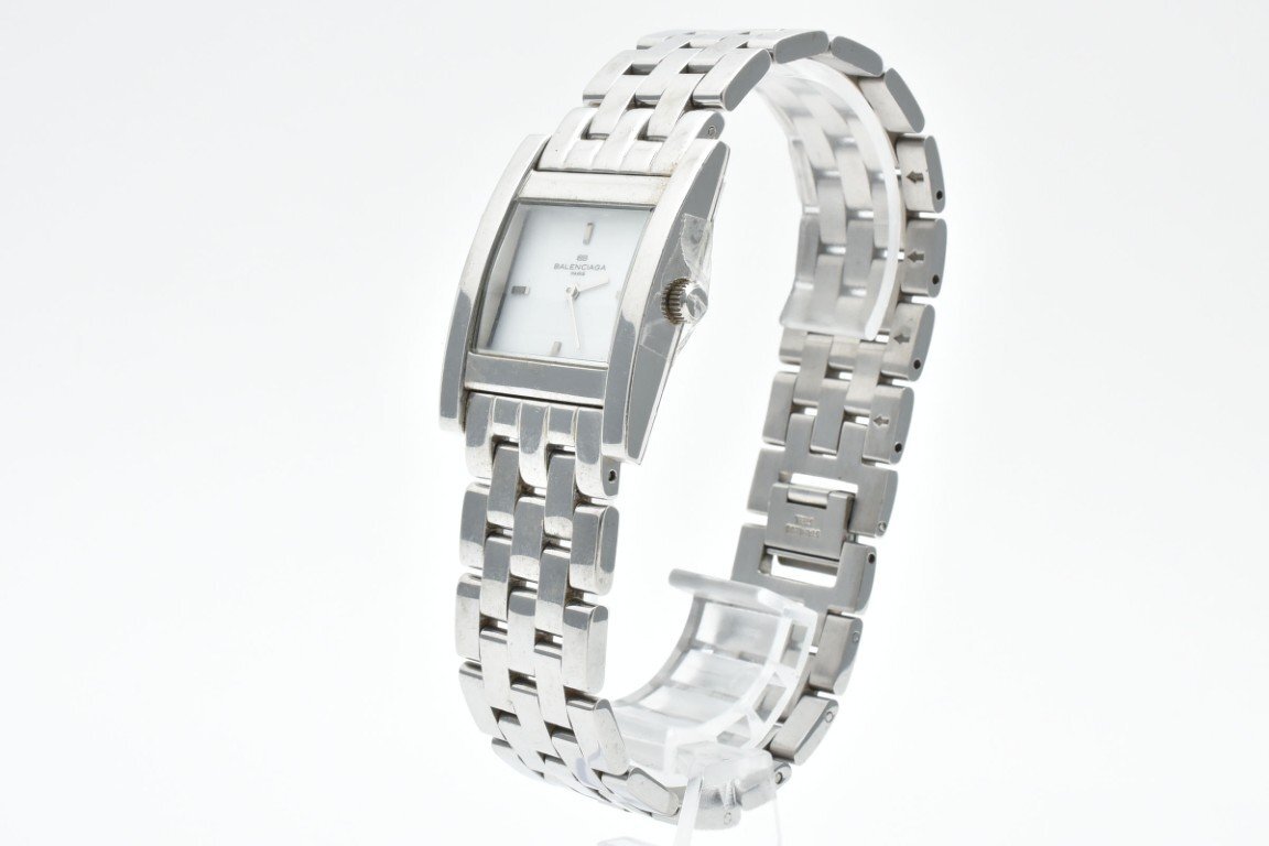 Yahoo!オークション - BALENCIAGA バレンシアガ 0234 シルバー スクエ...