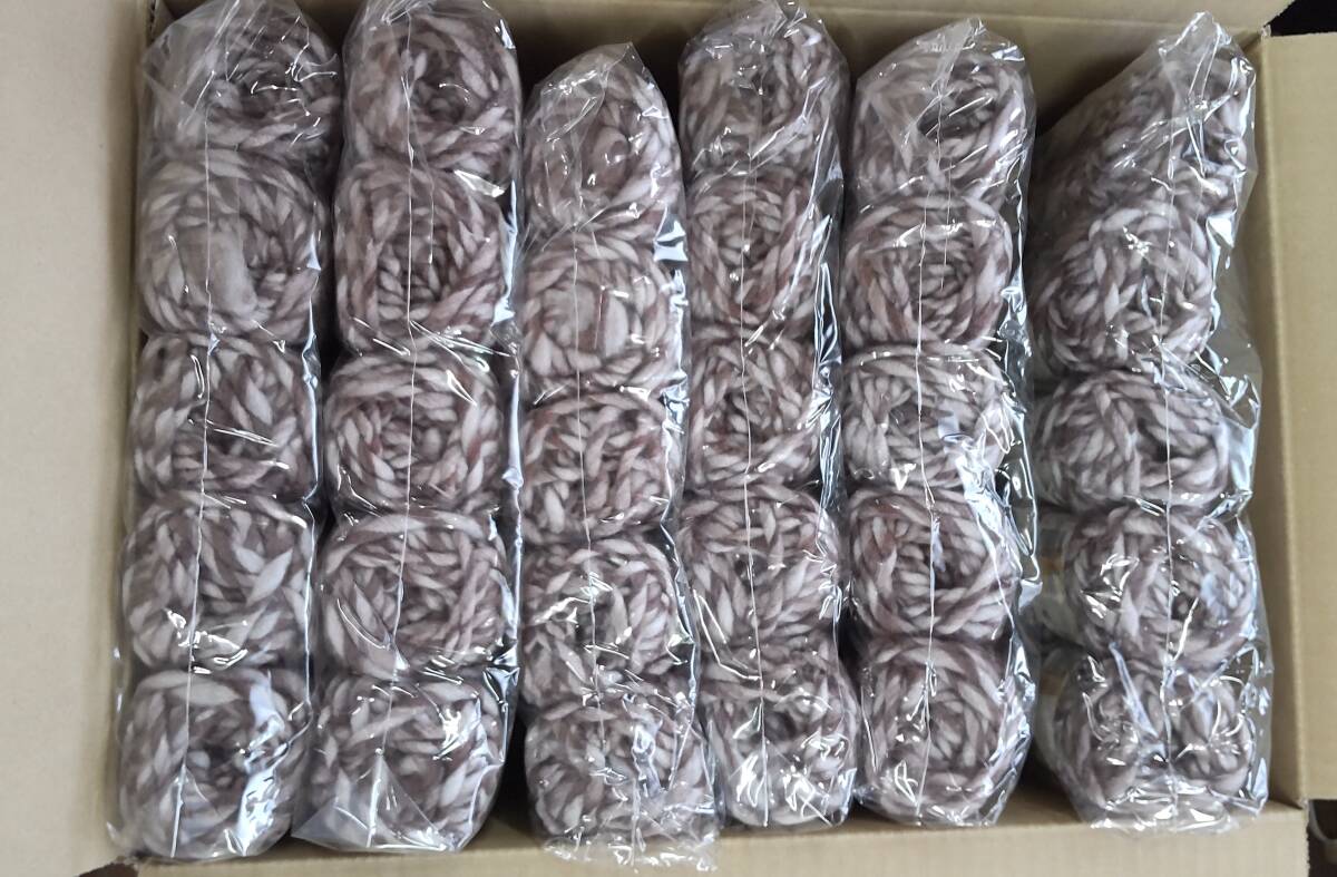 Yahoo!オークション - 406 糸 マーブル 茶系 毛糸60玉 (10玉×6袋) ア...