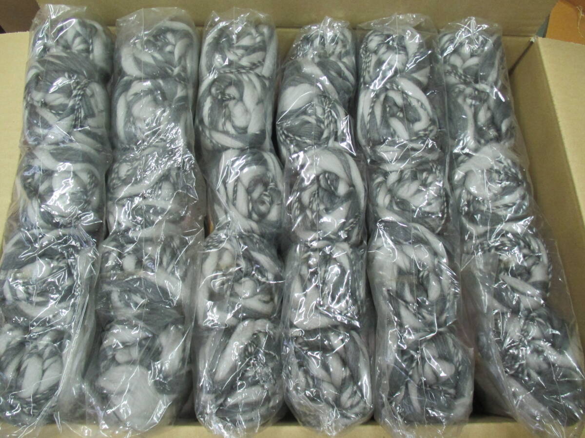 Yahoo!オークション - 395 糸 ソフトスラプ 毛糸 60玉(10玉×6袋) グレ...