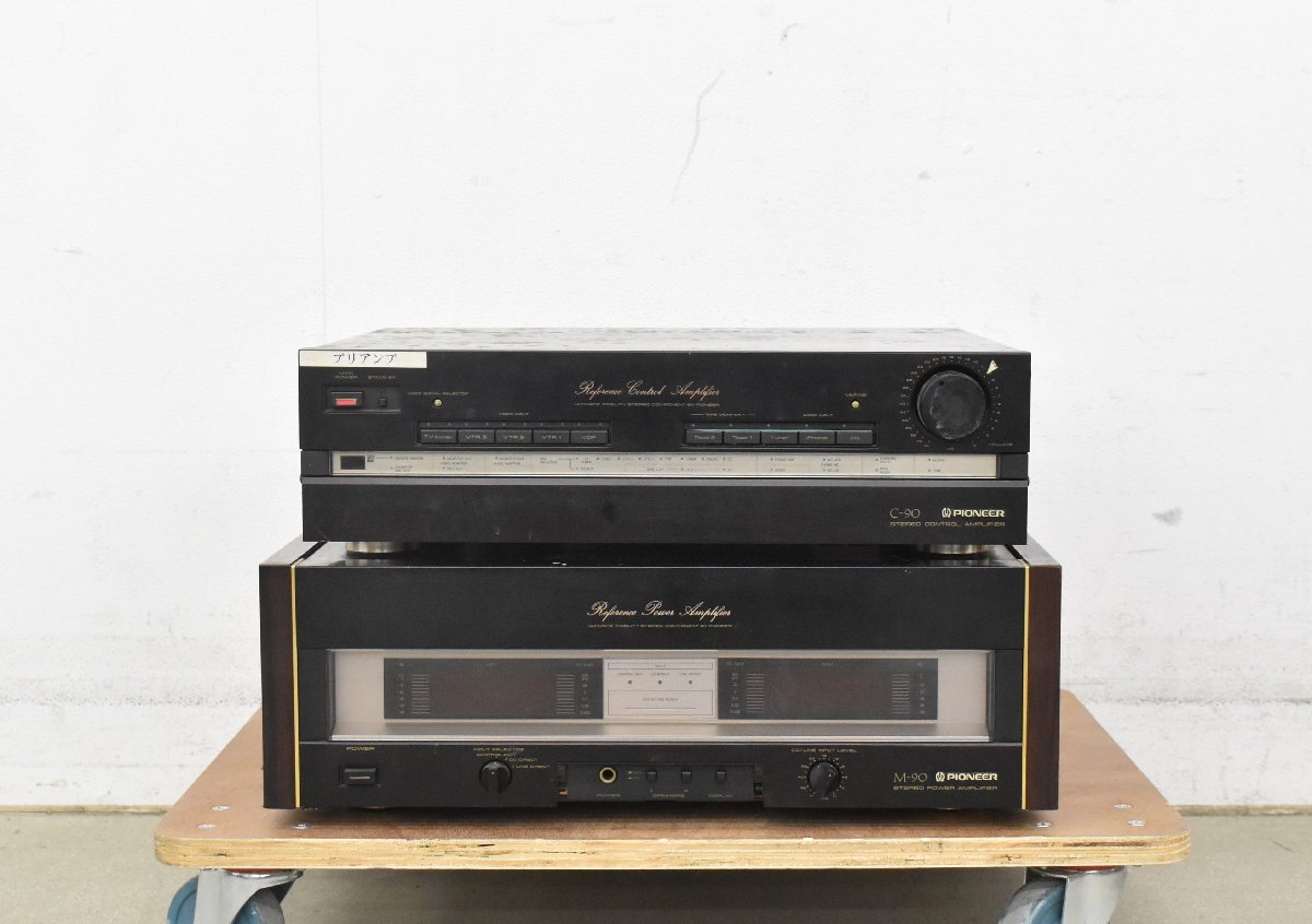 Yahoo!オークション - 【 G 】2743 Pioneer M-90/C-90 パワーアンプ/プ...