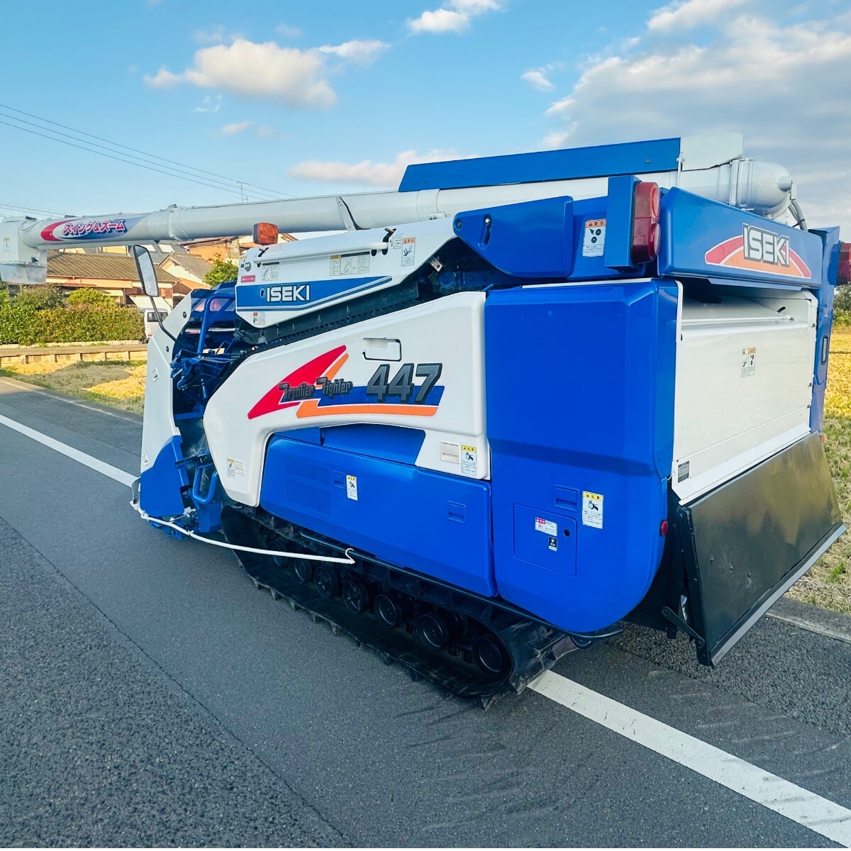 Yahoo!オークション - イセキコンバインHFG 447G 47馬力 使用時間365 4...