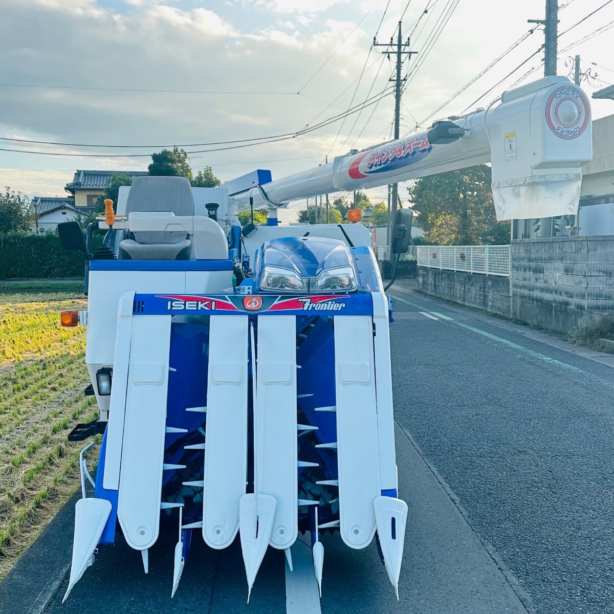 Yahoo!オークション - イセキコンバインHFG 447G 47馬力 使用時間365 4...