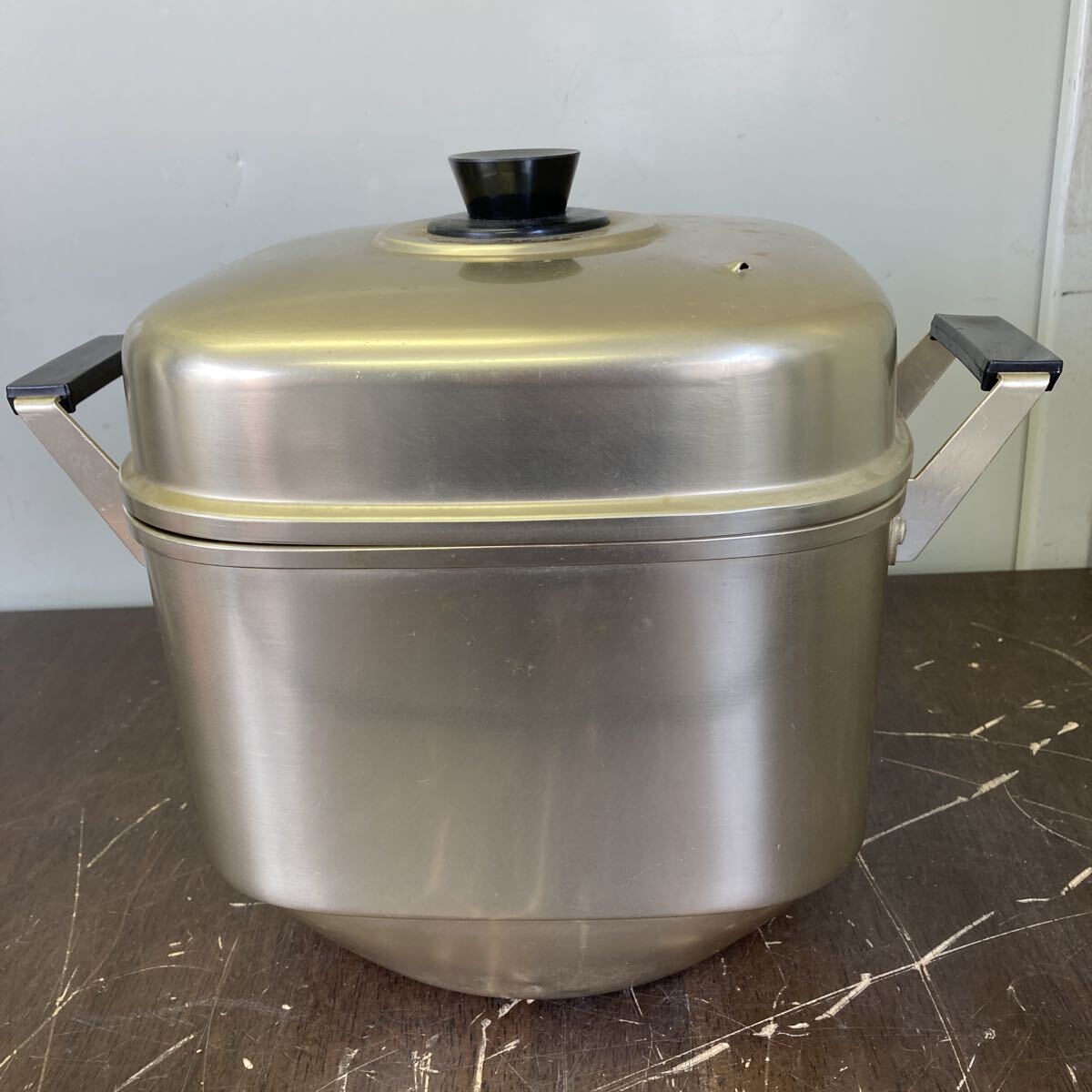 Yahoo!オークション - 蒸し器 24cm角 蒸し鍋 両手鍋 調理器具 ツルマル...