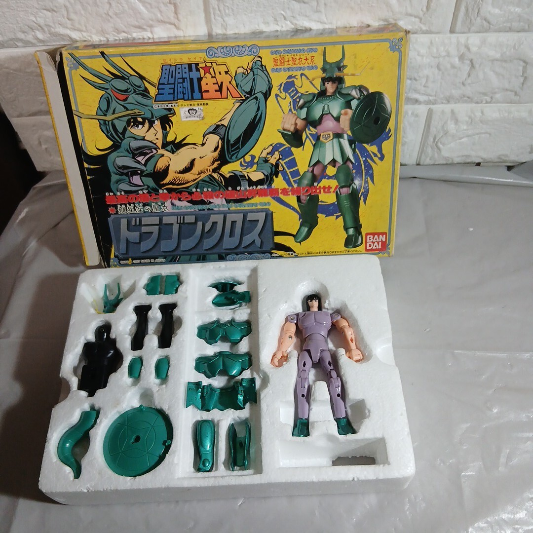 【樂淘letao】日本代購代標第一品牌－BANDAI 聖闘士星矢 フィギュア ドラゴンクロス 聖衣大系 紫龍 昭和レトロ 箱付き 当時物 聖闘士星矢