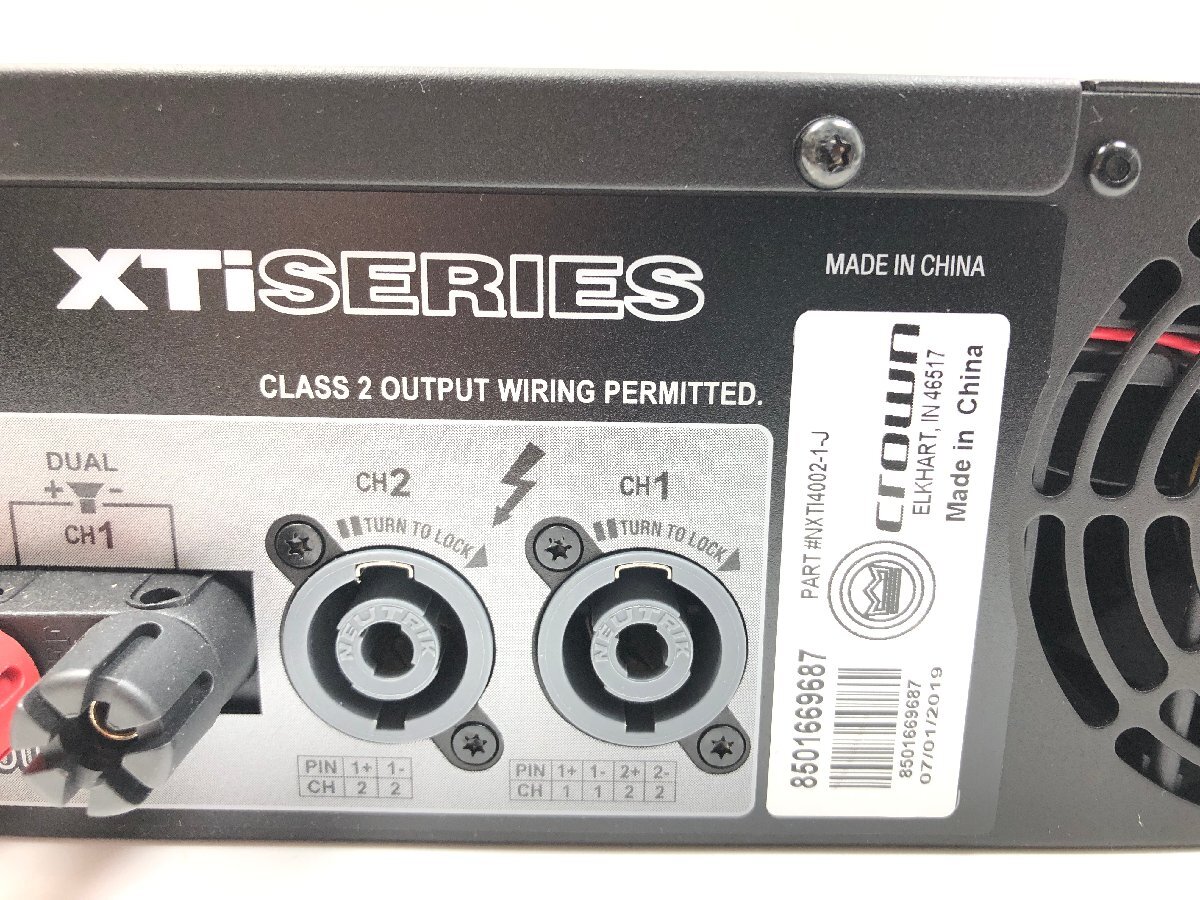 Yahoo!オークション - CROWN クラウン XTi 4002 ステレオ パワーアンプ...