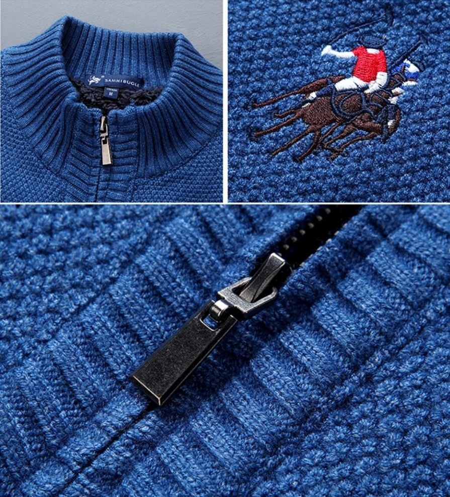 Yahoo!オークション - セーター ニット ニットジャケット 裏フリース ...