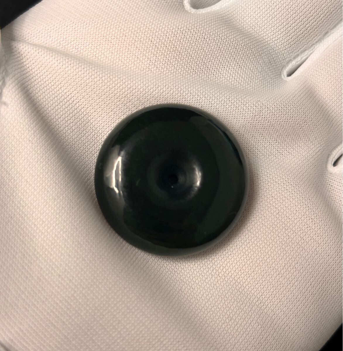 【樂淘letao】日本代購代標第一品牌－和田玉 青玉 平安扣 長輩への祝福ペンダント 極細工 中国古美術骨董 天然石 開運【YS0030】