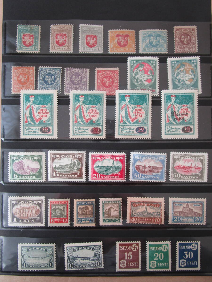 Yahoo!オークション - リトアニア・ラトビア・エストニア 未使用32枚 ...