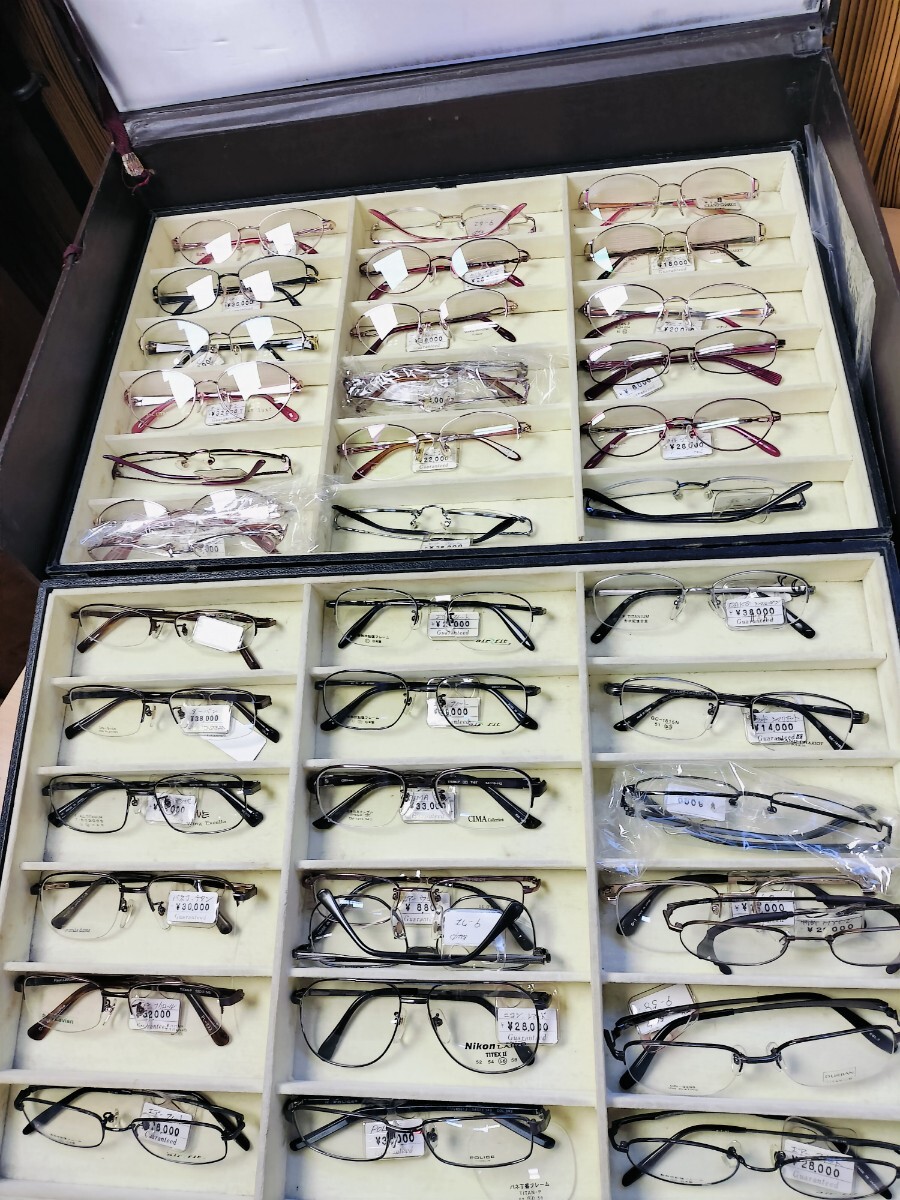 Yahoo!オークション - メガネフレームセット チタン他国産 ニコン ダ...