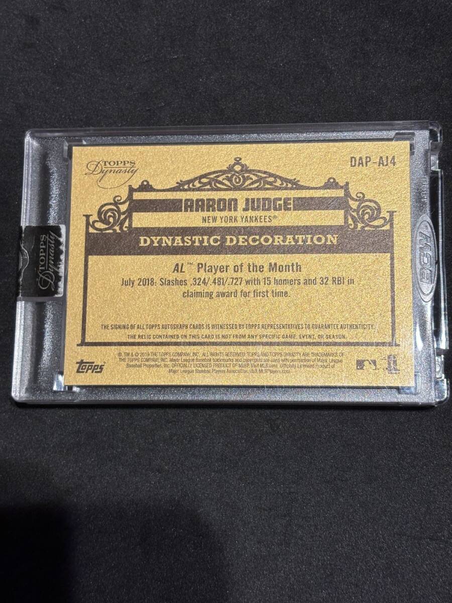【樂淘letao】日本代購代標第一品牌－【1of1】2019 Topps Dynasty Baseball Aaron Judge Logo Patch Auto Gold 1/1 1枚限定