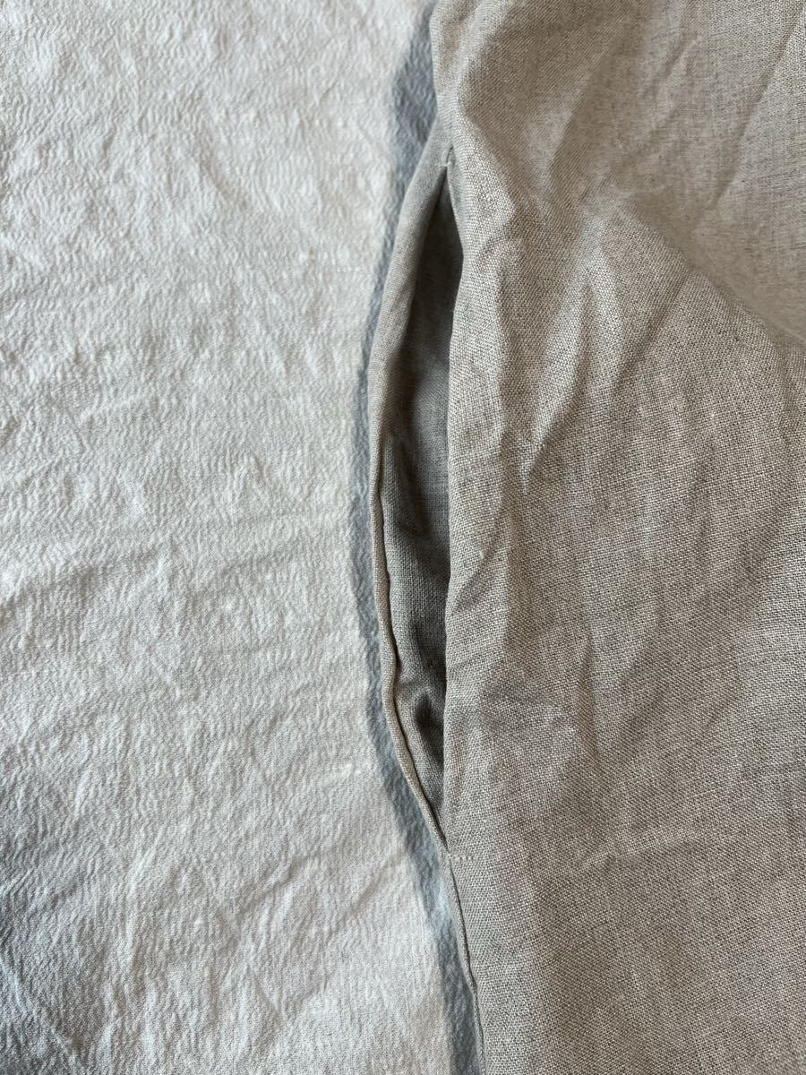 Yahoo!オークション - ハンドメイド ピンク×生成リネン 切り替えタッ...