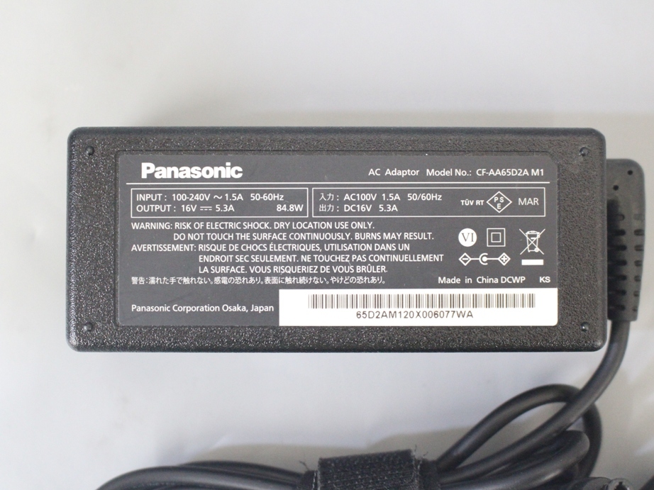 Yahoo!オークション - 中古良品 純正品 Panasonic Let's note CF-AA65...