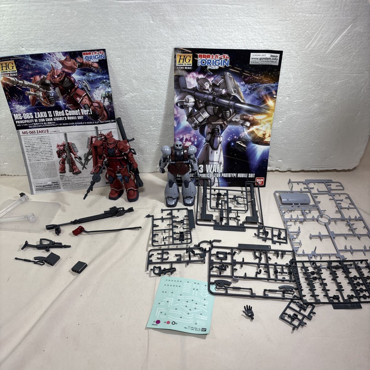 Yahoo!オークション - Cガンプラジャンク HG1/144 シャアザク赤い彗星v...