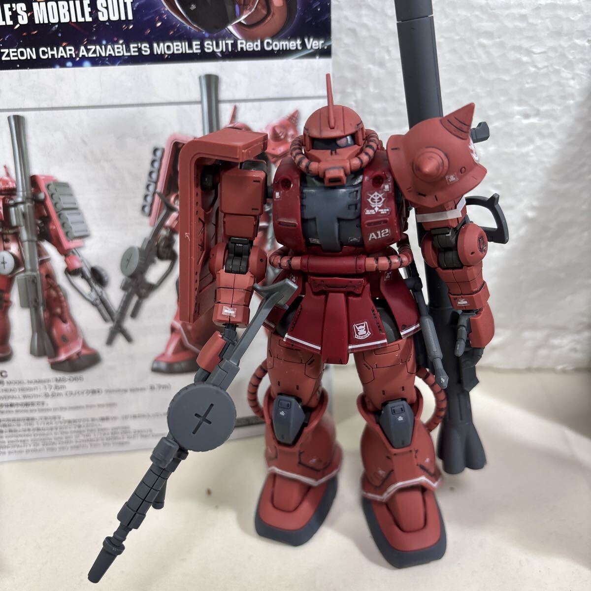 Yahoo!オークション - Cガンプラジャンク HG1/144 シャアザク赤い彗星v...