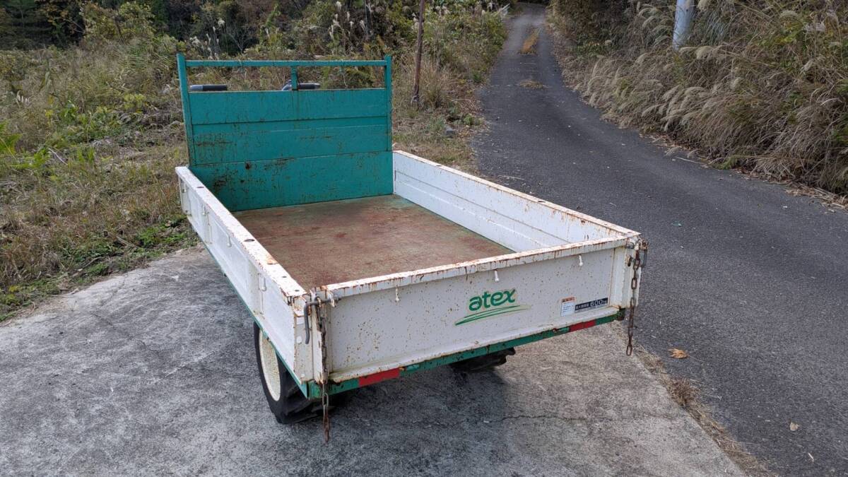 Yahoo!オークション - アテックス 運搬車 SL380 乗用 最大積載量 600kg...