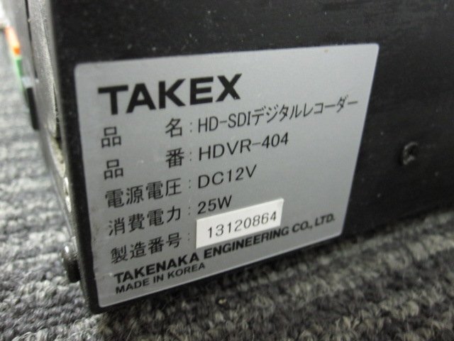 Yahoo!オークション - K5041M TAKEX HD-SDI デジタルレコーダー HDVR-4...