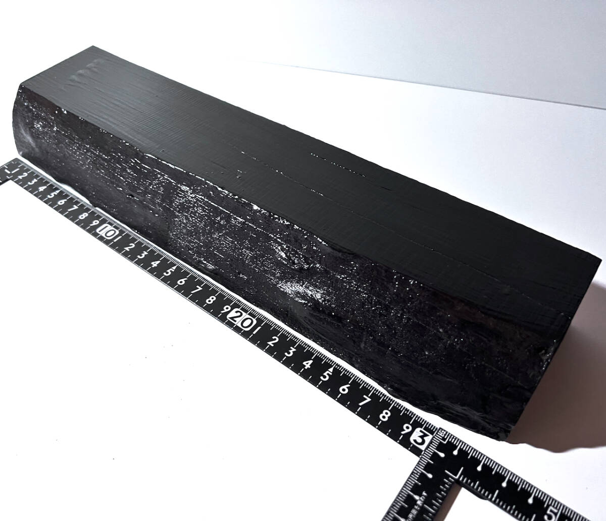 Yahoo!オークション - 青黒檀 324mm 1.3kg ブロック材 最高峰黒檀 希...