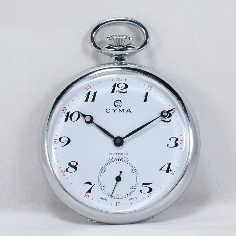 Yahoo!オークション - 懐中時計 CYMA シーマ 99002 13 手巻き スモセコ...