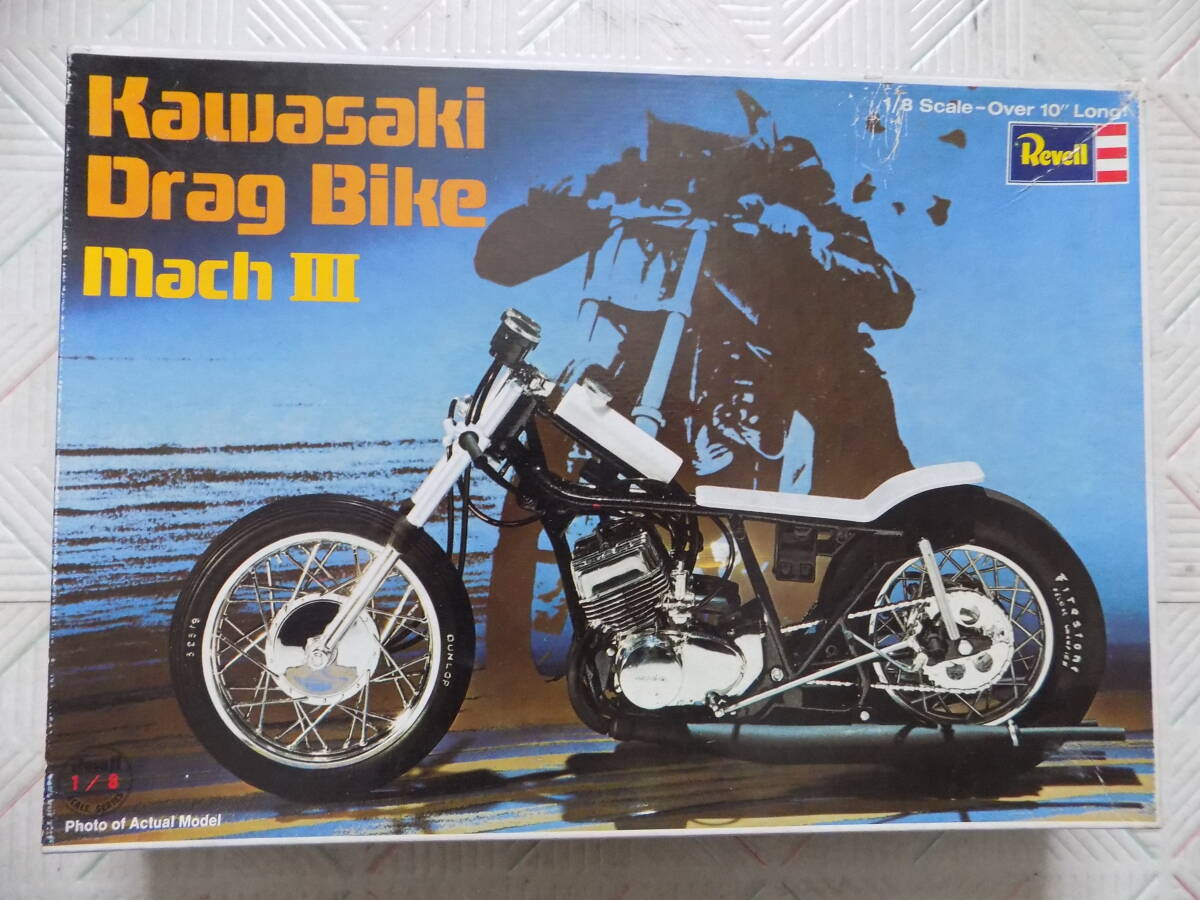 Yahoo!オークション - Kawasaki Drag Bike Mach Ⅲ (Revell 1/8 SCALE ...