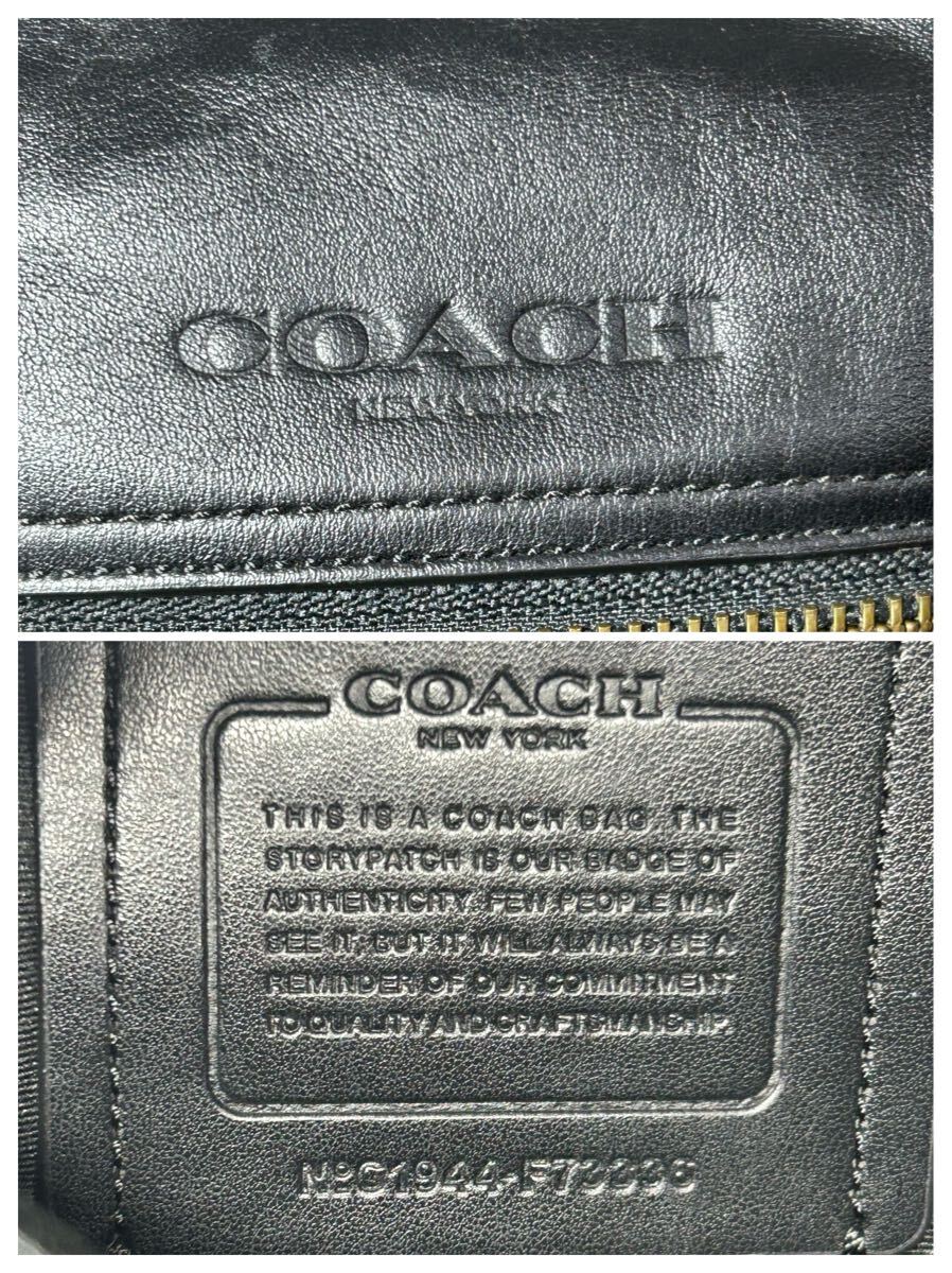 Yahoo!オークション - 外観美品 COACH コーチ シグネチャー ヒュース...