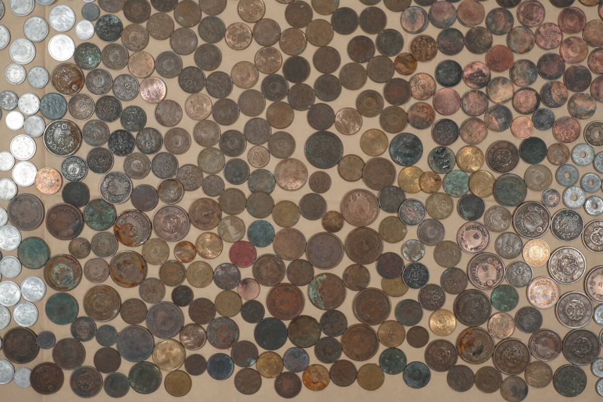 Yahoo!オークション - 古銭 まとめ売 約4.7kg 日本 硬貨 銅貨 明治 大...