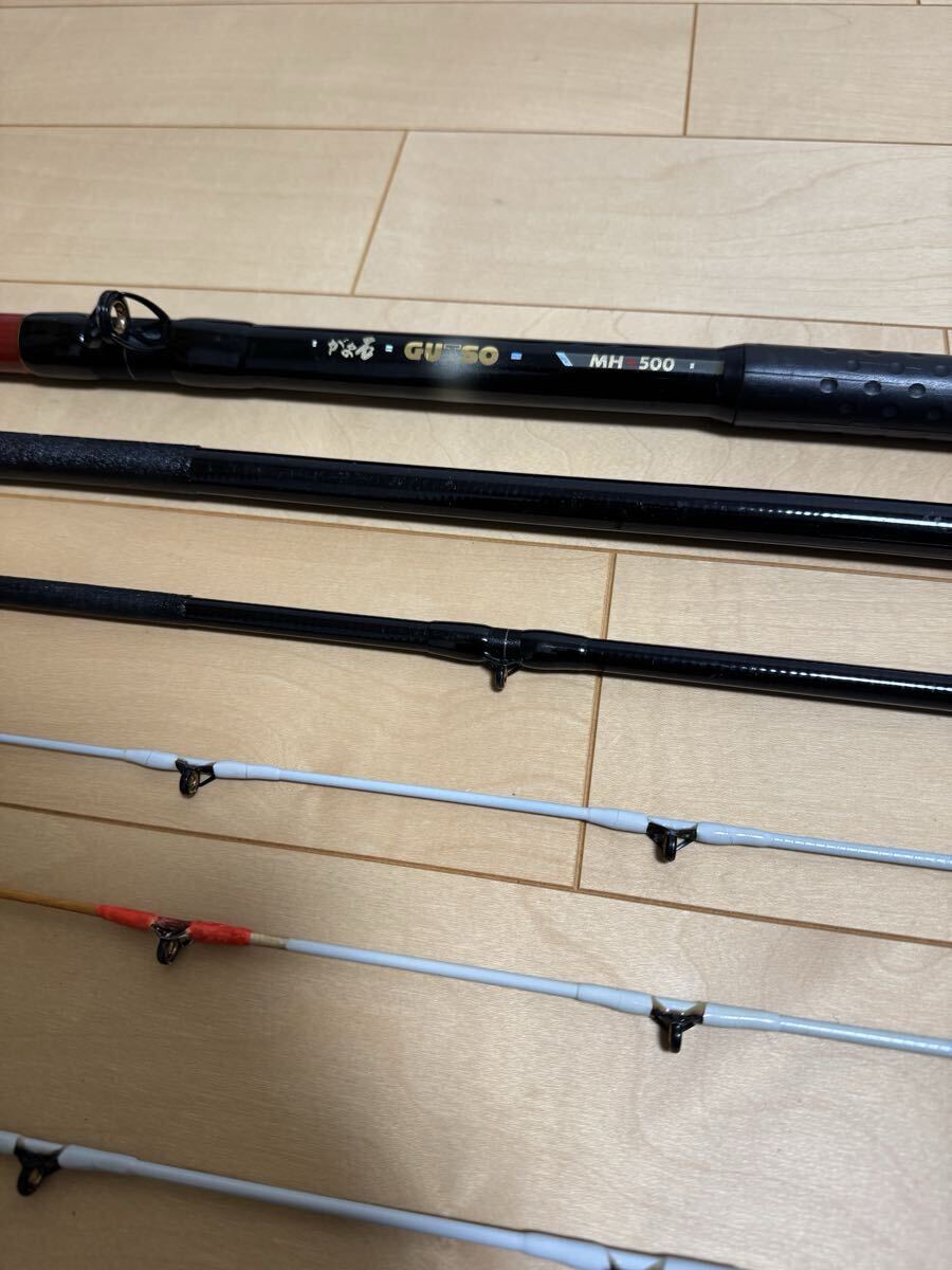 【樂淘letao】日本代購代標第一品牌－1円スタート 激レア！？ がま石GUTSO MH500 替穂先2本付き 石鯛竿 がまかつ 石鯛 口白 クチジロ 大物釣り磯釣りシマノ SHIMANOダイワ