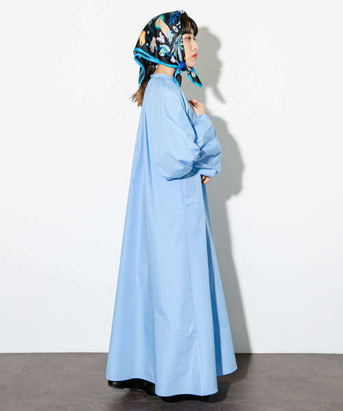 Yahoo!オークション - 「KBF」 長袖ワンピース 36 ブルー レディース