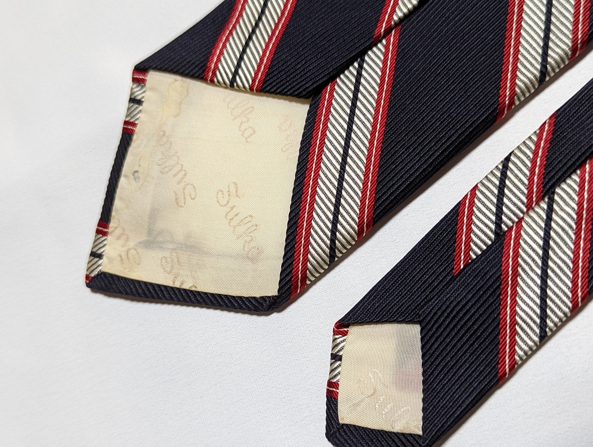 Yahoo!オークション - Sulka 70sヴィンテージ シルクネクタイ ストライ...